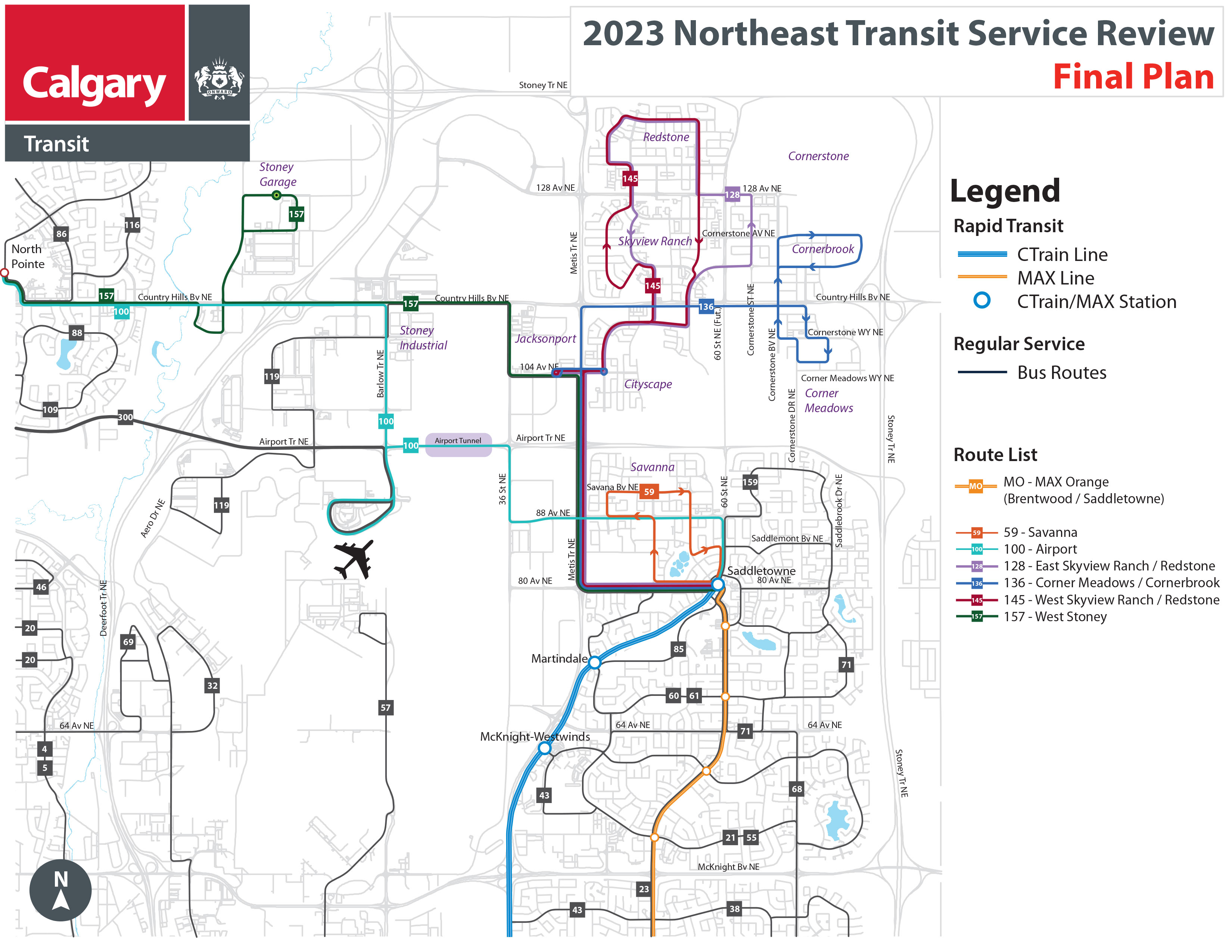 Northeast transit service review
