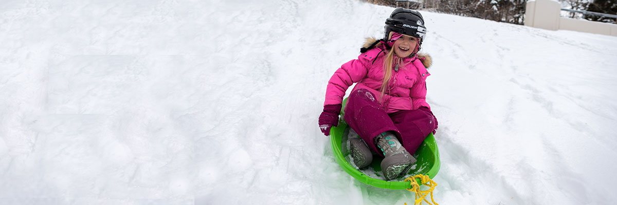 Tobogganing and sledding