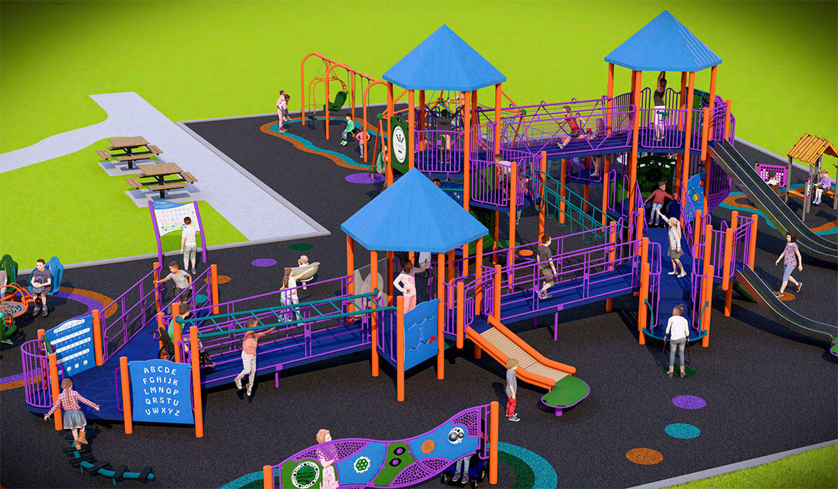 Forest Lawn inclusive playground