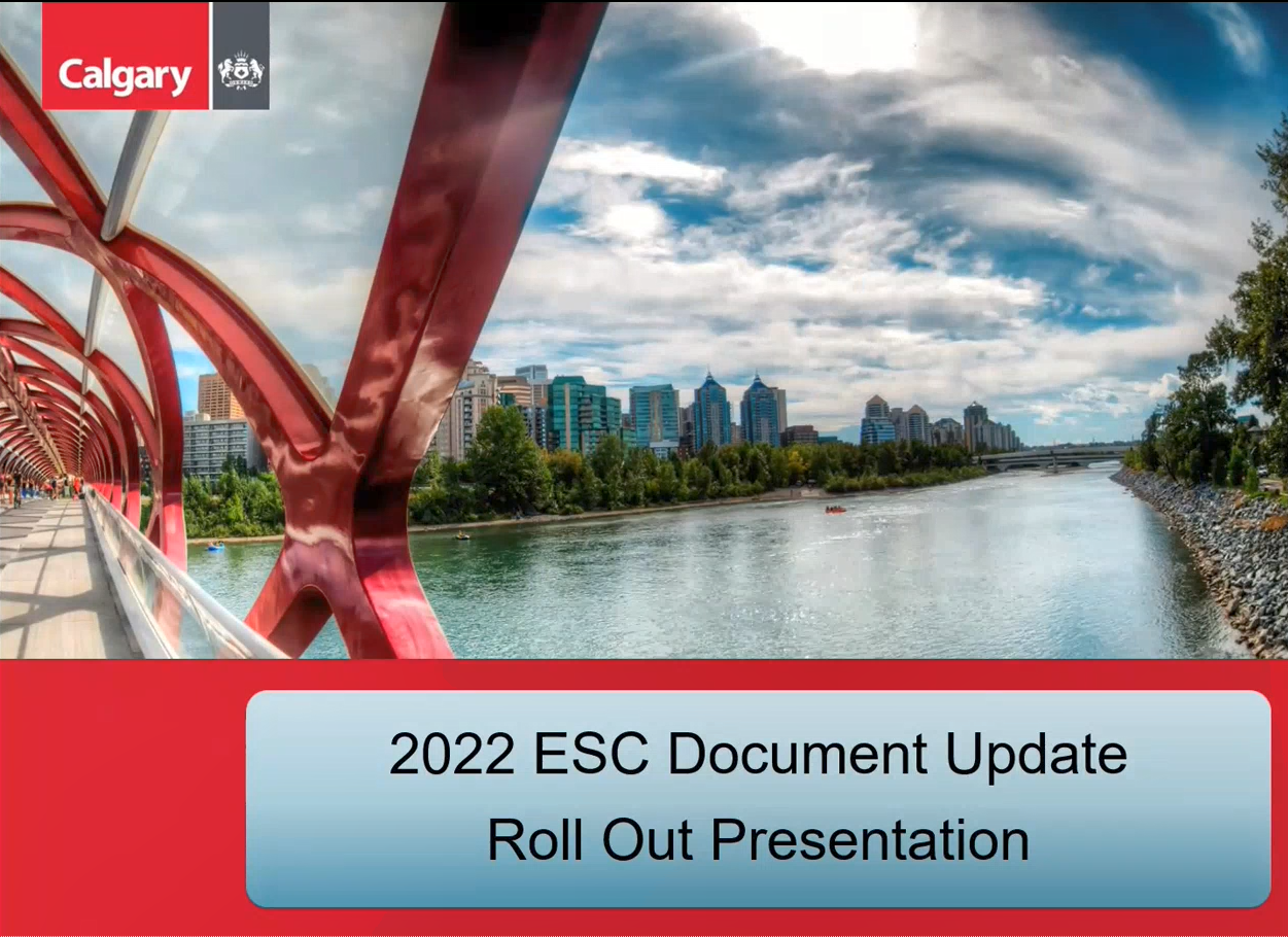 Erosion and Sediment Control (ESC) Plans and Approvals