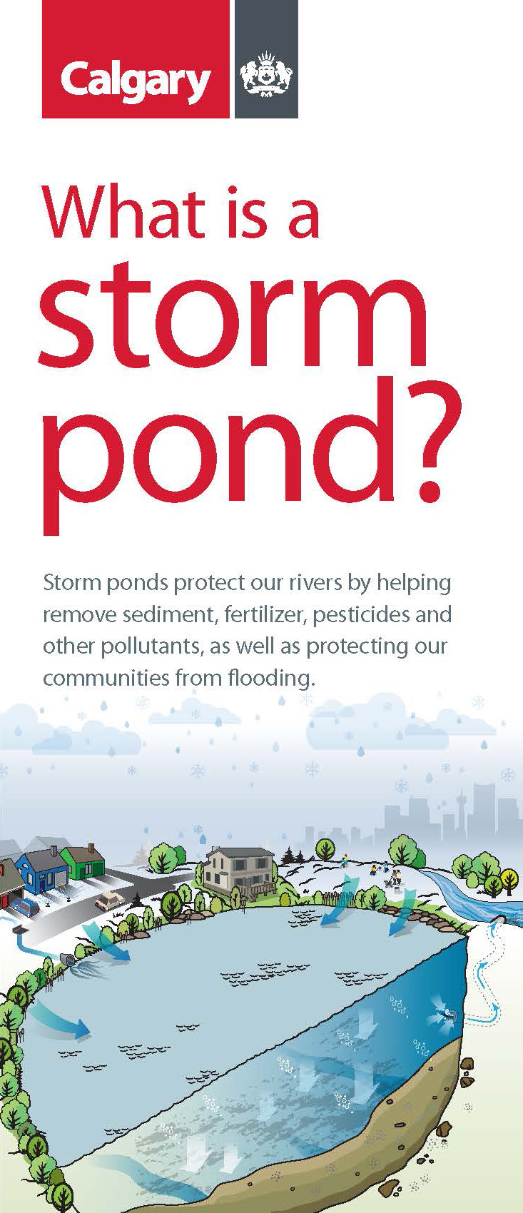Stay safe, stay off storm ponds.